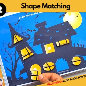 Halloween Busy Book Printable, Toddler Learning Binder, Quiet Book Pdf ...