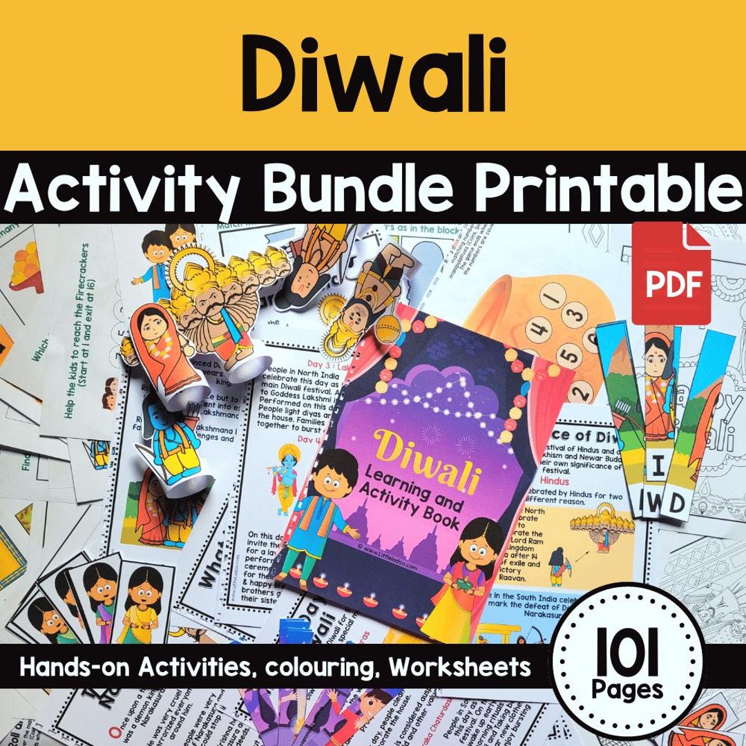 Diwali Activity Pack Printable - Diwali Worksheets, Colouring Pages ...