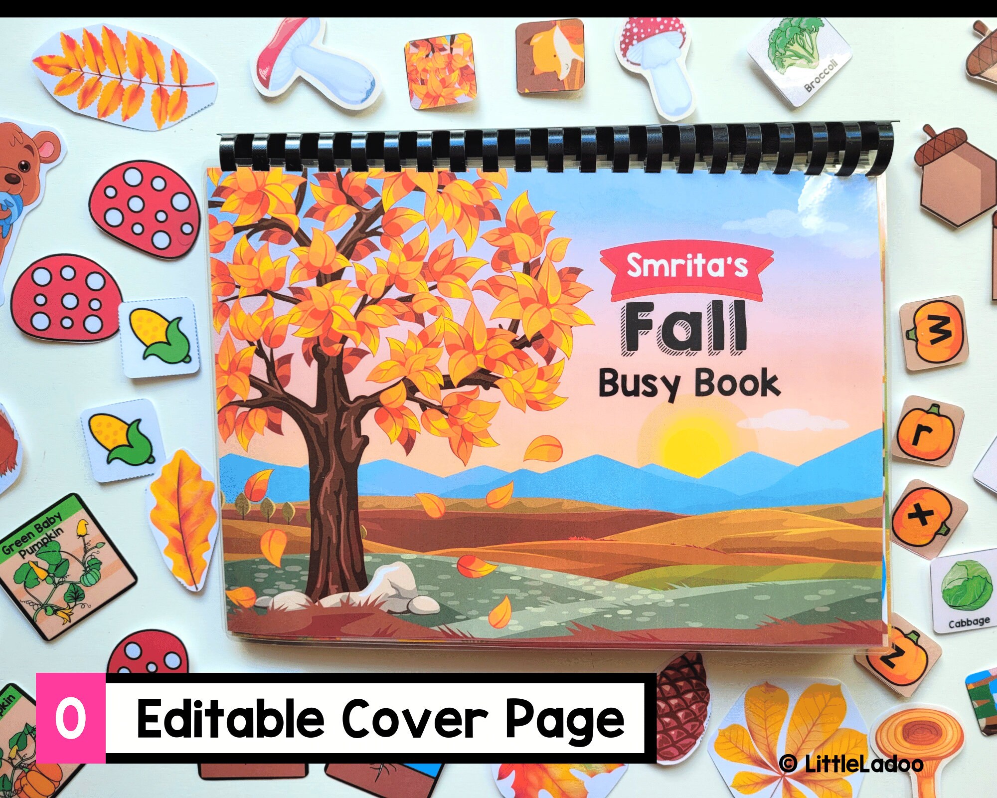 Fall Busy Book Printable Learning Binder Fall Activities - Etsy