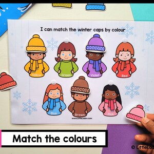 Winter Busy Book Printable, Toddler Learning Binder, Preschool Busy ...