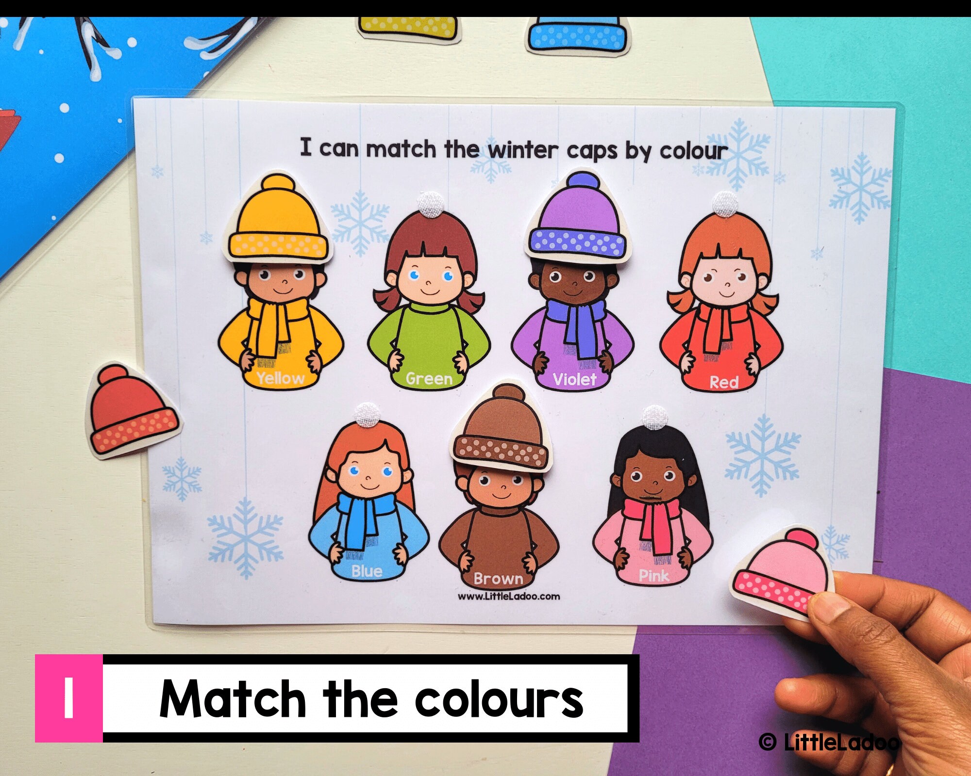 Winter Busy Book Printable, Toddler Learning Binder, Preschool Busy ...