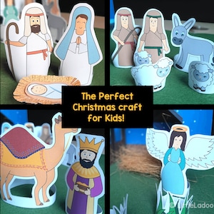 Nativity Scene Printable, DIY Nativity Set, Nativity for Kids ...