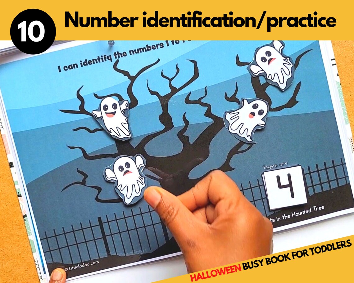 Halloween Busy Book Printable Toddler Learning Binder Quiet - Etsy