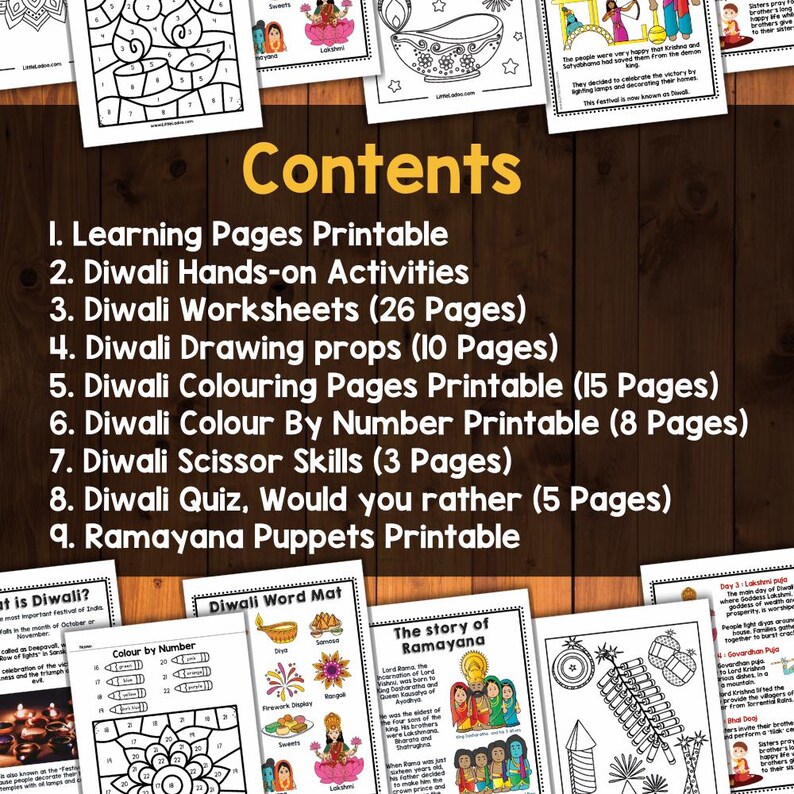 Diwali Activity Pack Printable - Diwali Worksheets, Colouring Pages ...