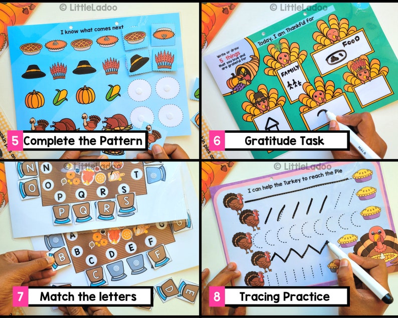 Thanksgiving Busy Book Printable Learning Binder - Etsy