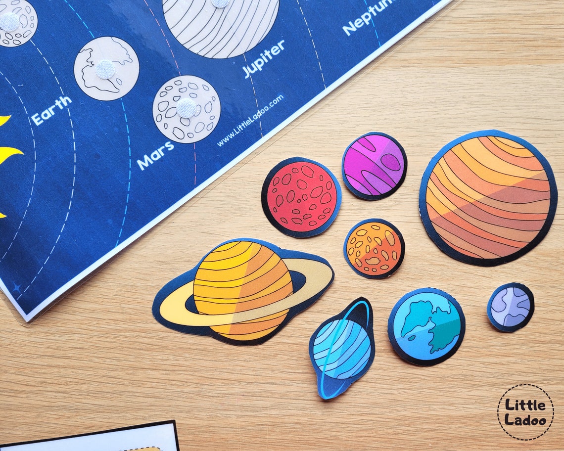 Solar System Printable Planets Printable Match the Planets - Etsy