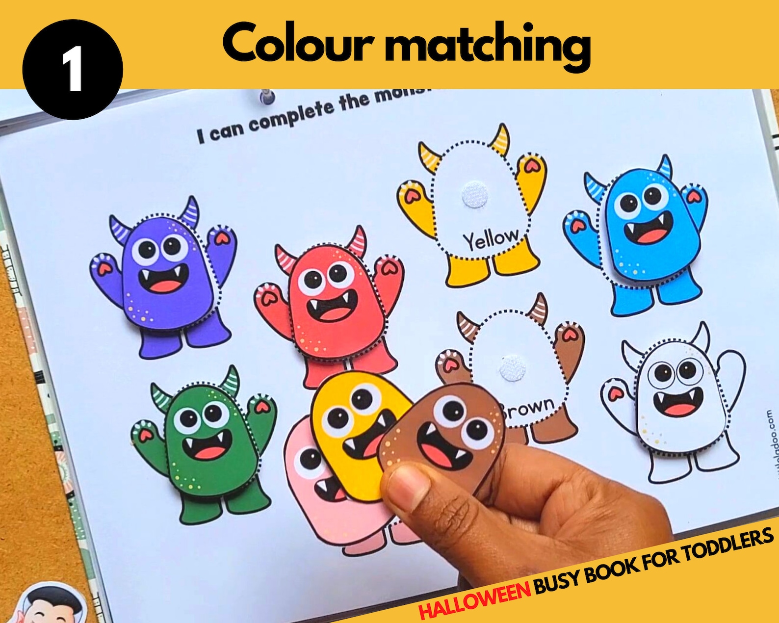 Halloween Busy Book Printable, Toddler Learning Binder, Quiet Book Pdf ...