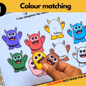 Halloween Busy Book Printable, Toddler Learning Binder, Quiet Book Pdf ...