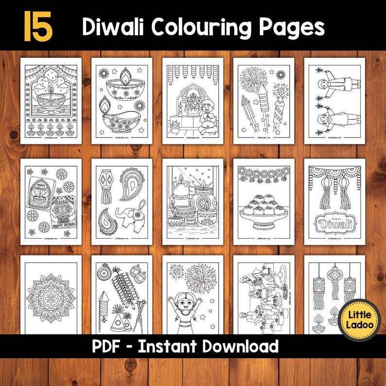 Diwali Activity Pack Printable - Diwali Worksheets, Colouring Pages ...