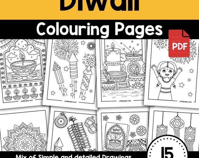 Diwali Busy Book Printable, Toddler Learning Binder, Diwali Activity ...