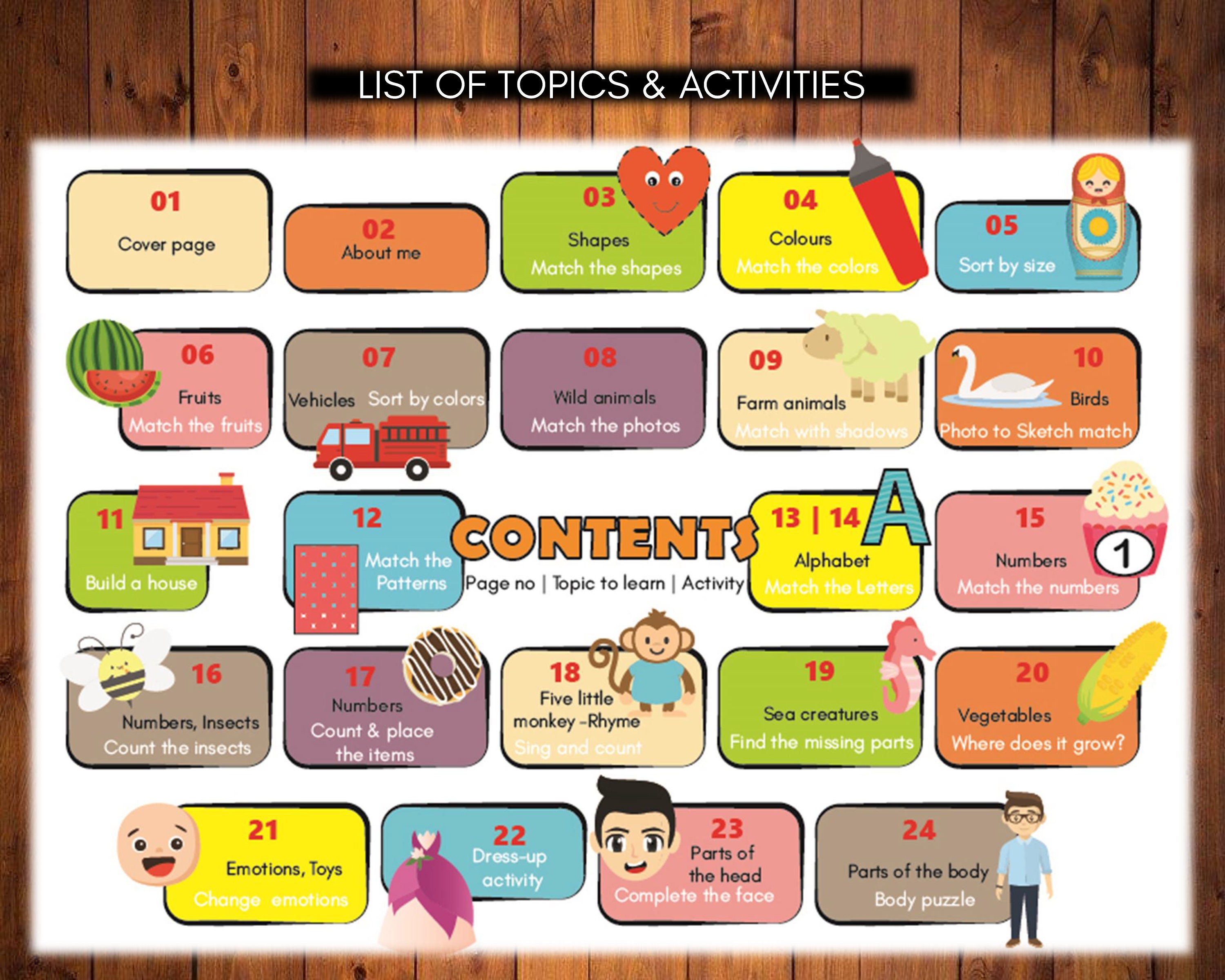 Toddler Busy Book Toddler Learning Binder Learning Folder | Etsy Canada