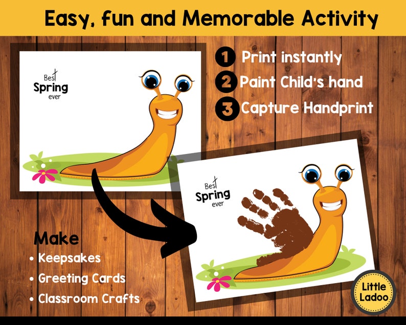 Spring Handprint Craft Template, Spring Handprint Art Activity, Spring ...