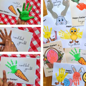 Easter Handprint Craft Template, Easter Handprint Art Activity, Easter ...