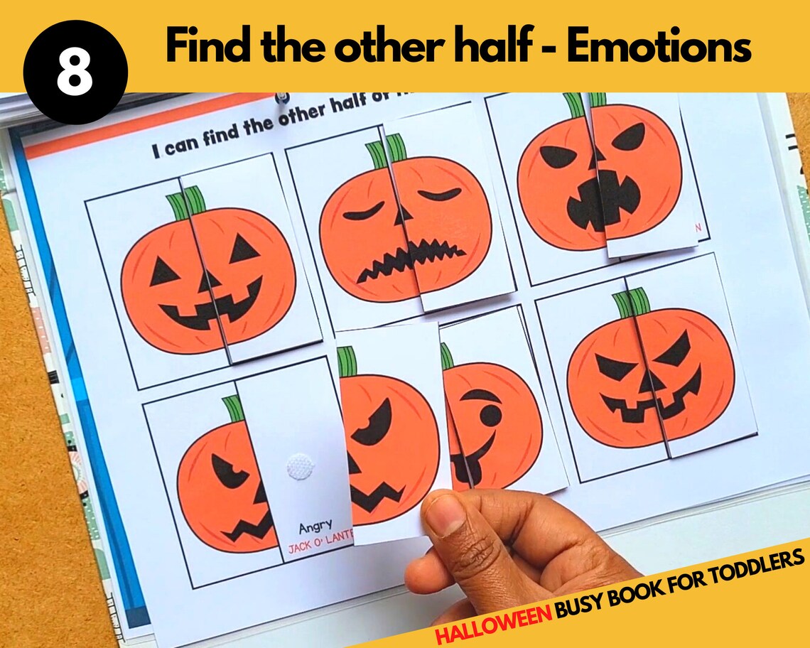 Halloween Busy Book Printable Toddler Learning Binder Quiet - Etsy