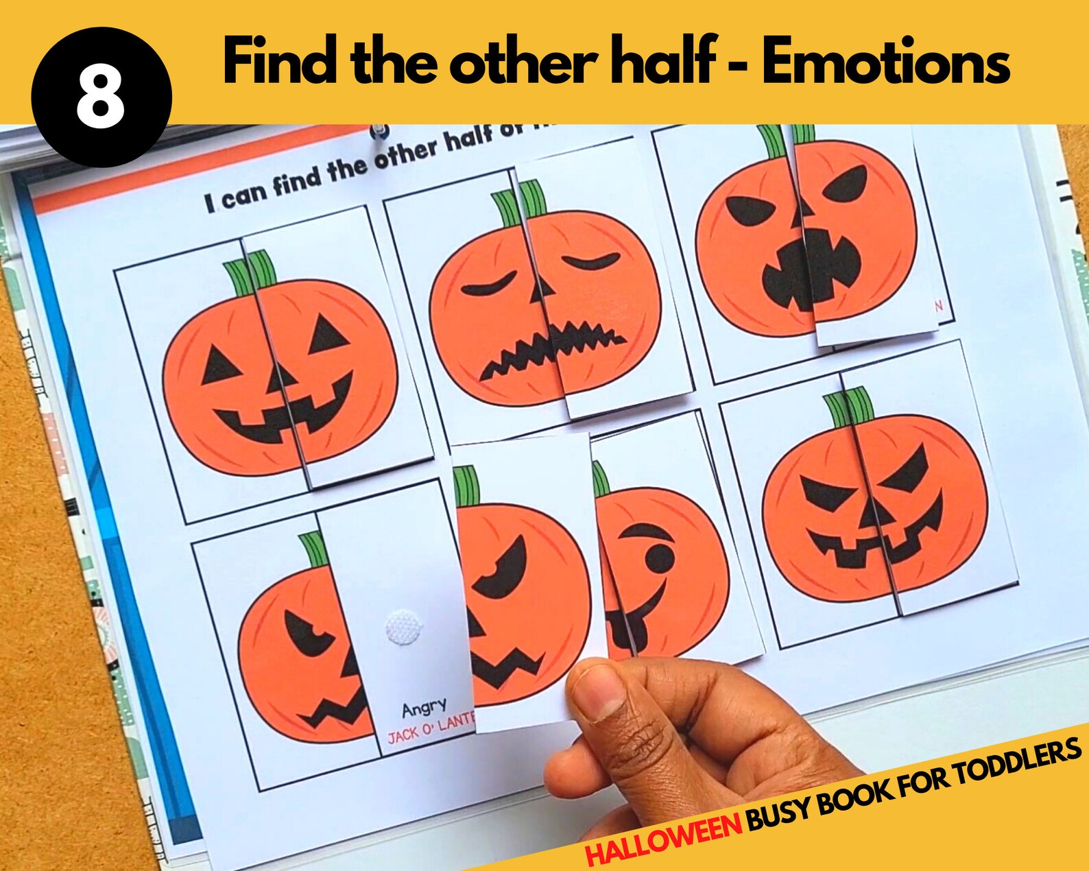 Halloween Busy Book Printable Toddler Learning Binder Quiet - Etsy