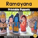 Ramayana Printable Puppets, Ramayana 3D Craft Template, Ramayana ...