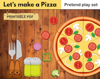 Pizza Making Game Pizza Menu Game Ingredients Flashcards - Etsy Canada