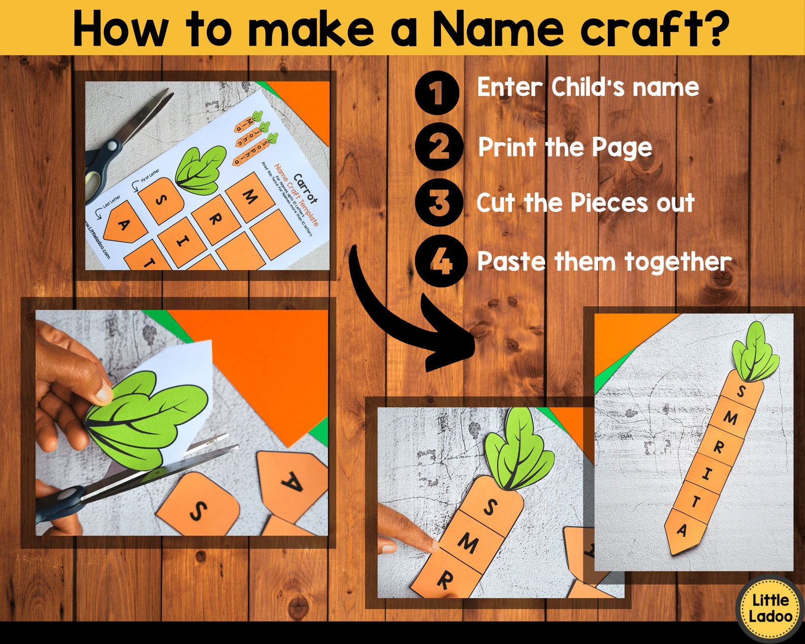 Easter Name Craft Editable Printable - Etsy