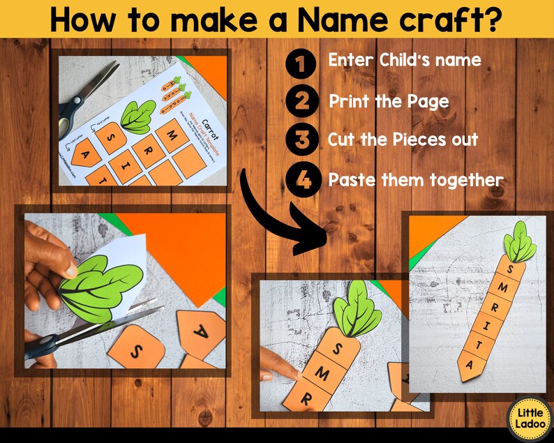 Easter Name Craft Editable Printable - Etsy