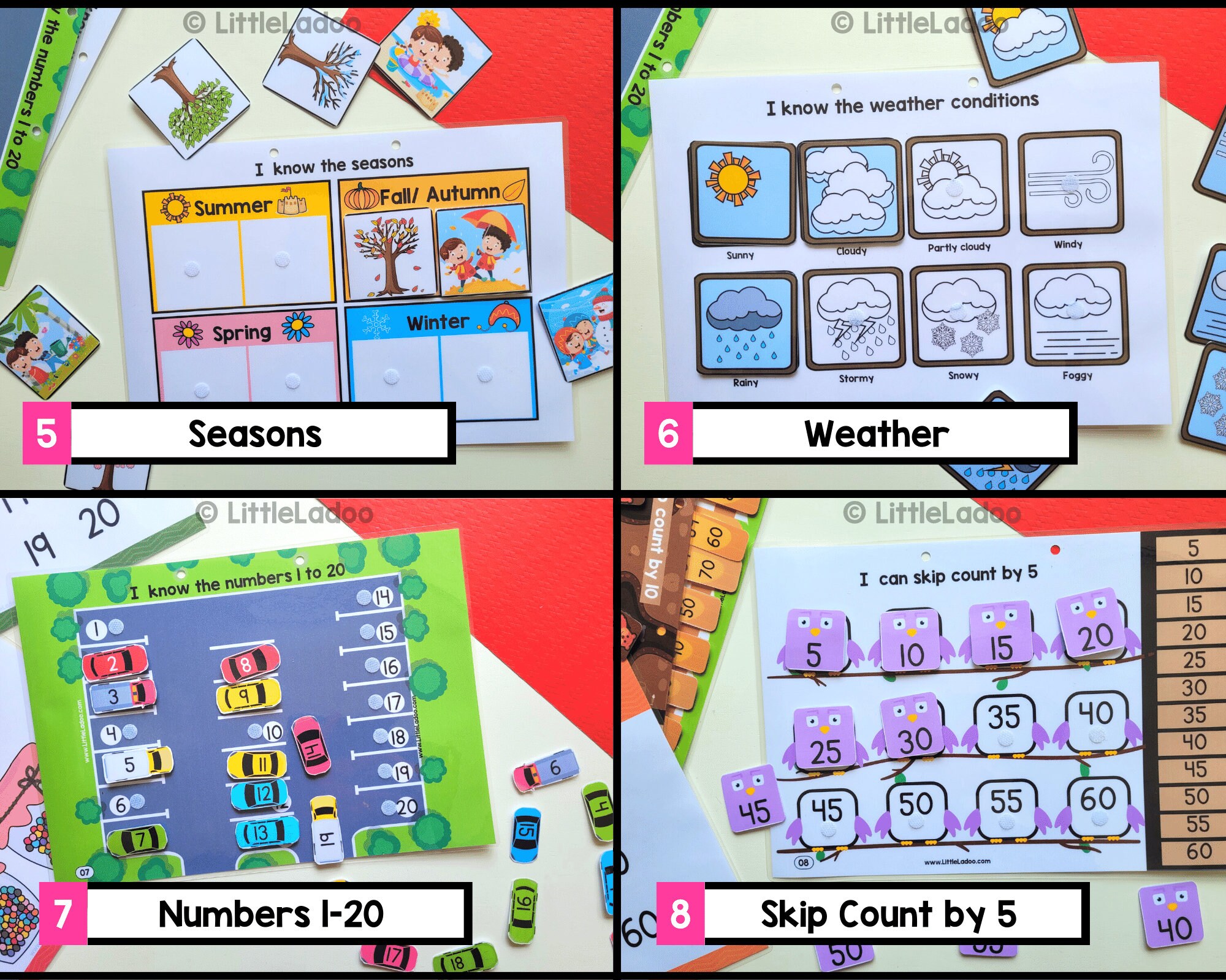 Preschool Busy Book Printable - Morning Binder, Preschool Learning ...