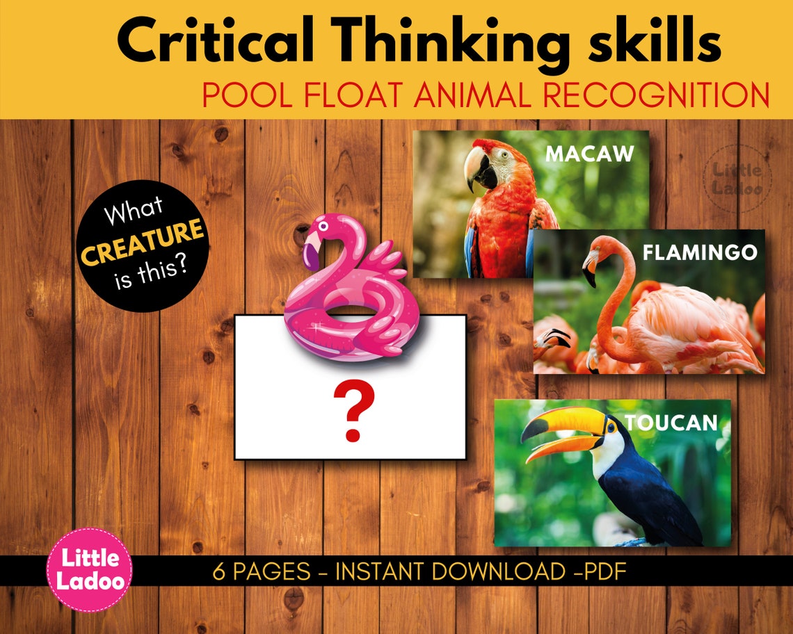 Critical Thinking Worksheets Learning Binder Activity | Etsy