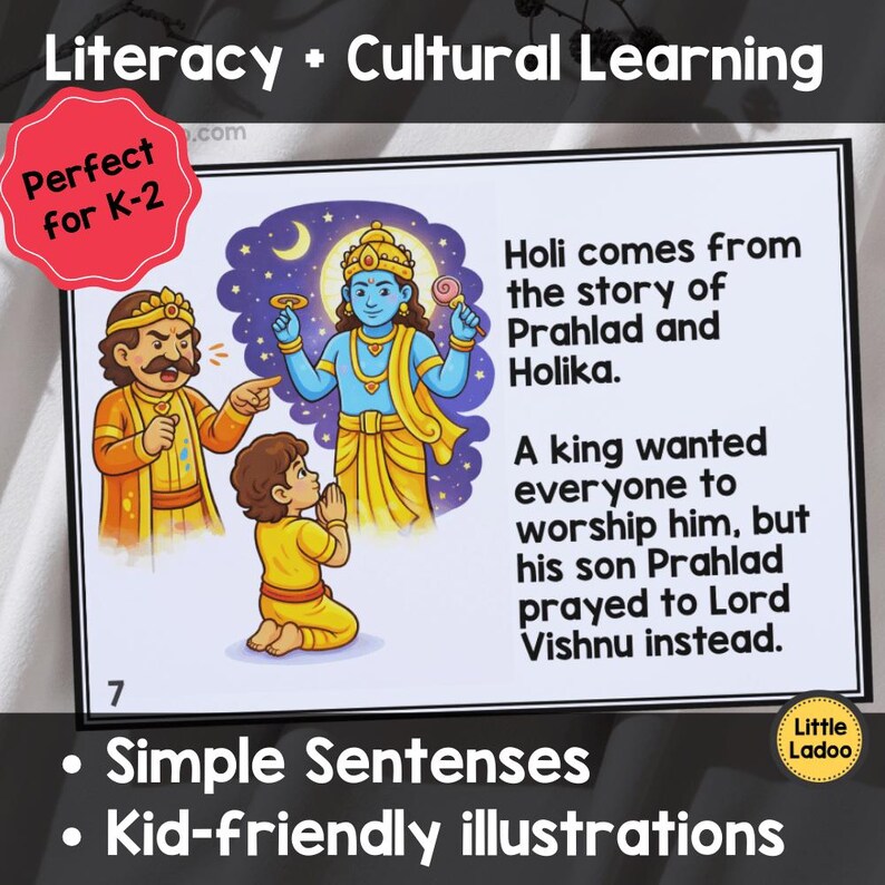 Holi Booklet Printable for Early Readers | Festival of Colors ...