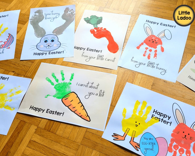 Easter Handprint Craft Template, Easter Handprint Art Activity, Easter ...