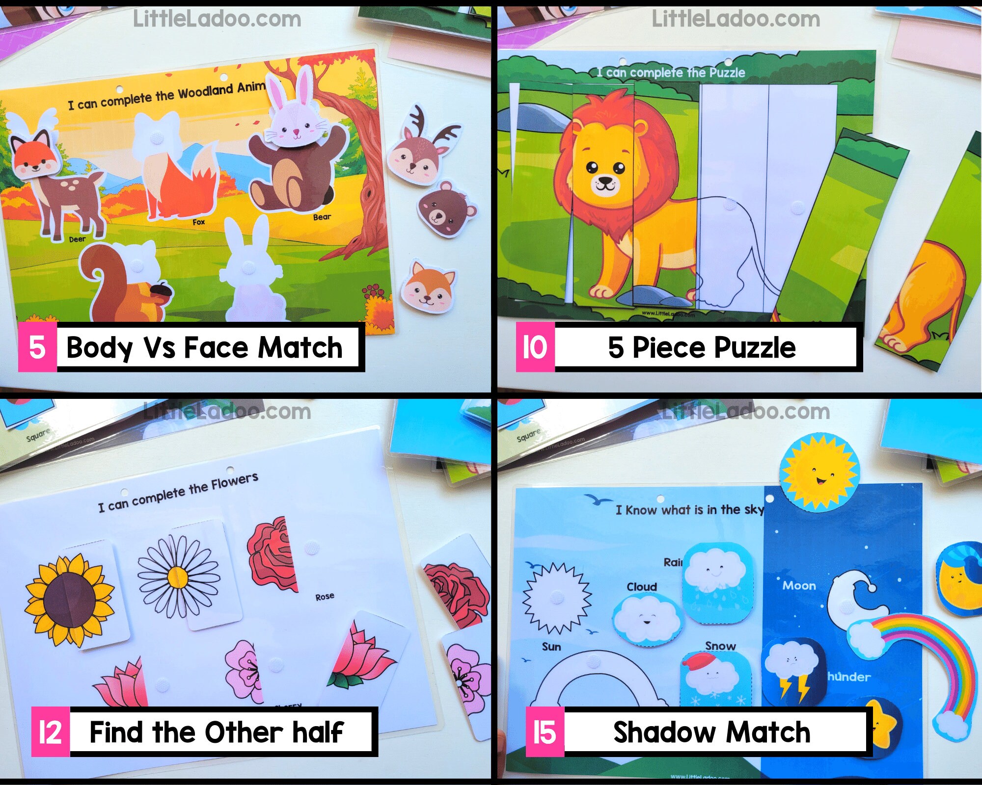 Toddler Busy Book Printable - First Learning Binder, Printable Quiet ...