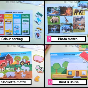 Toddler Busy Book, Toddler Learning Binder, Learning Folder, Preschool ...