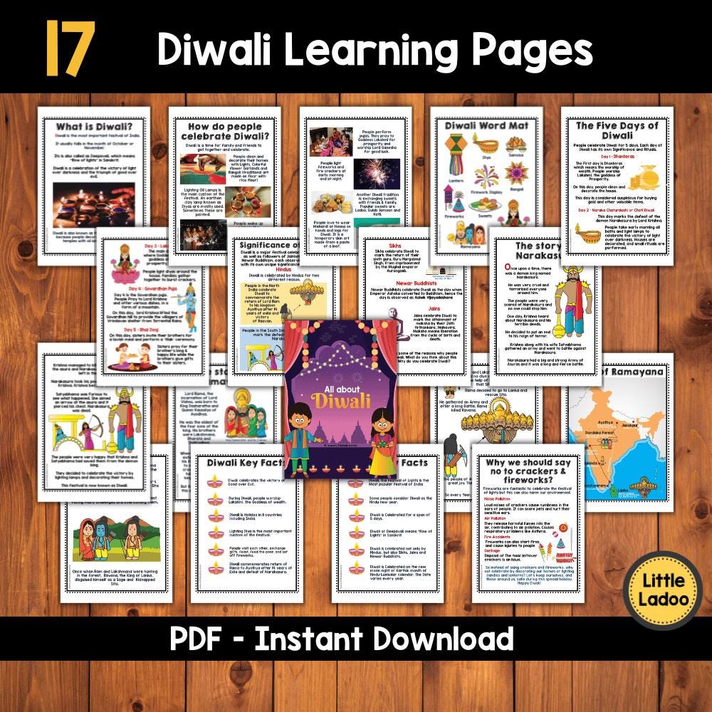 Diwali Activity Pack Printable - Diwali Worksheets, Colouring Pages ...