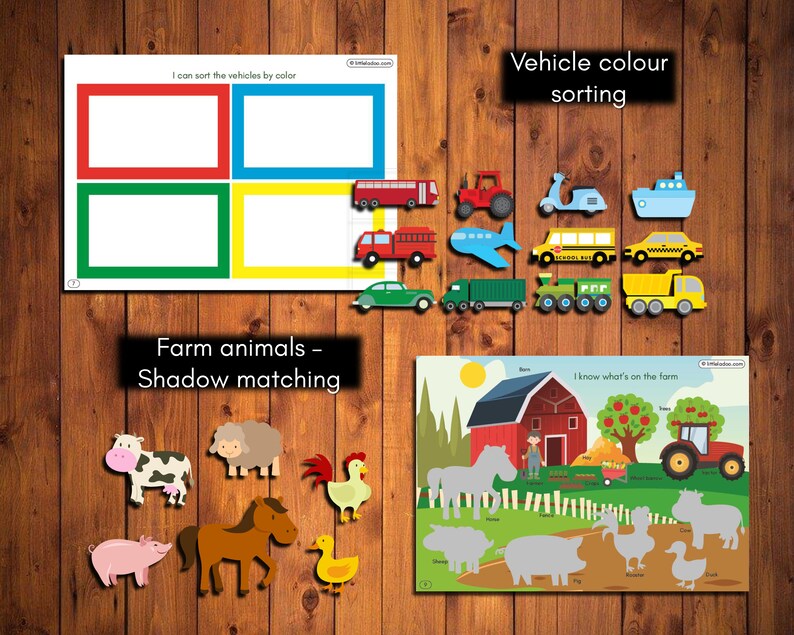 Toddler Busy Book Toddler Learning Binder Learning Folder - Etsy