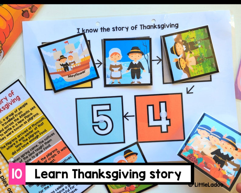 Thanksgiving Busy Book Printable Learning Binder - Etsy