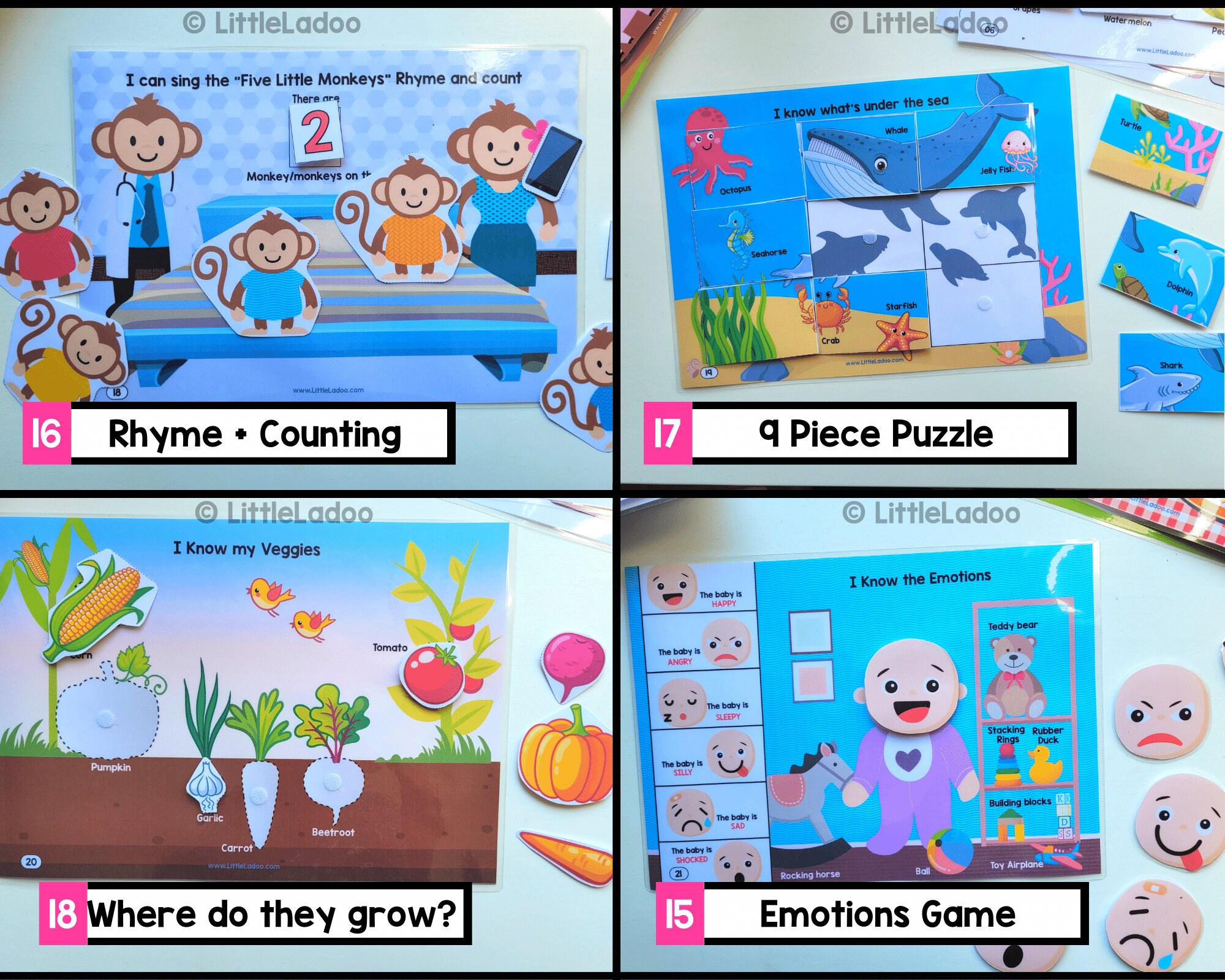 Toddler Busy Book, Toddler Learning Binder, Learning Folder, Preschool ...