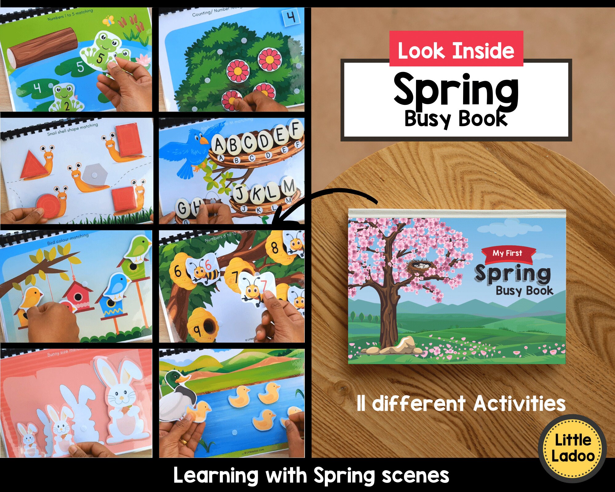 Seasons Busy Book Bundle Combo of 4 Busy Book Printables Spring, Summer ...