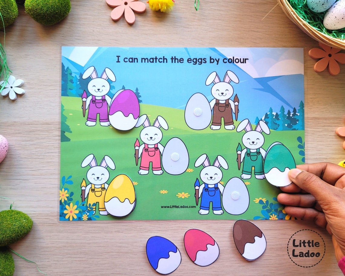 Easter Busy Book Printable, Toddler Learning Activities, Homeschool ...