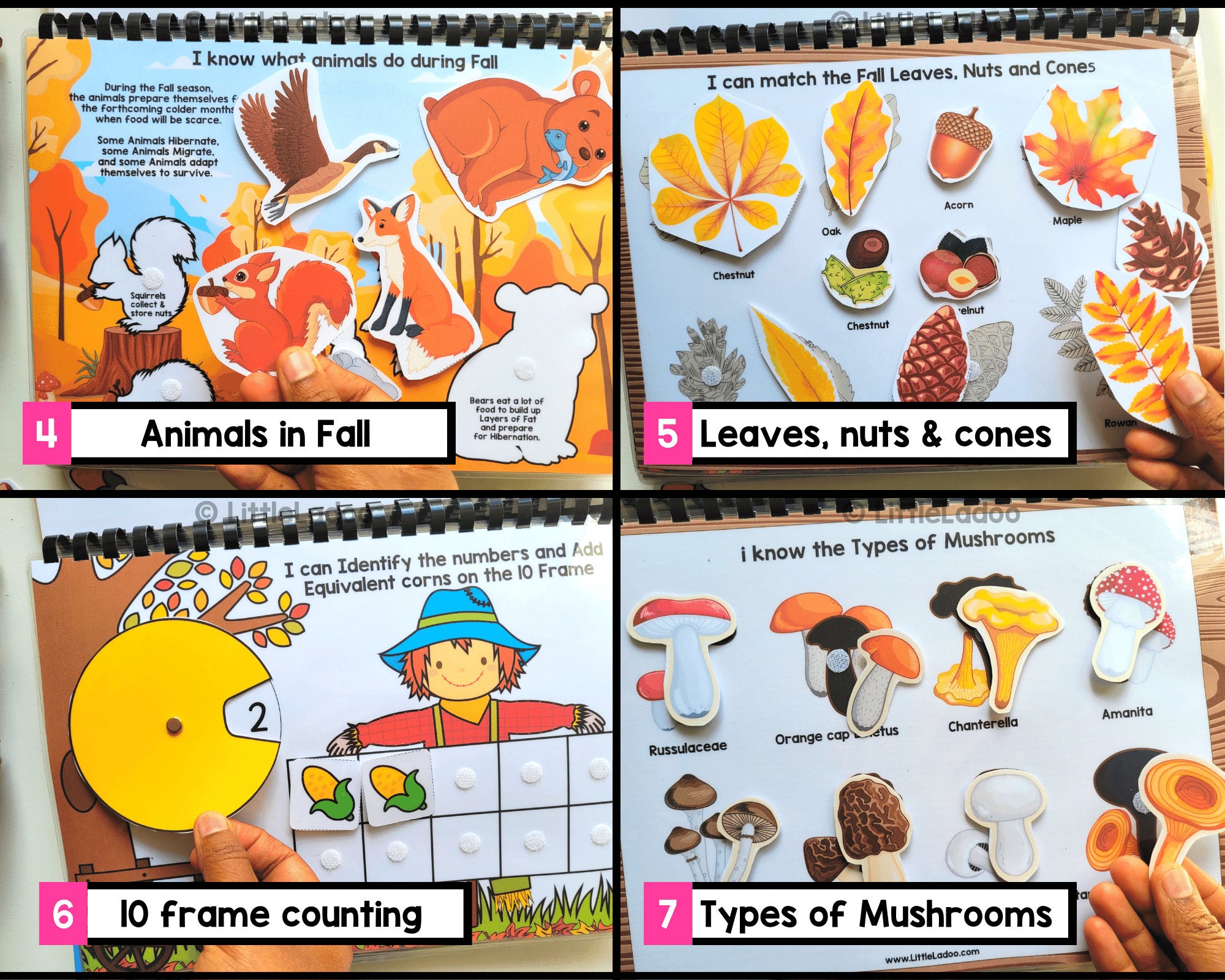 Fall Busy Book Printable Learning Binder Fall Activities - Etsy