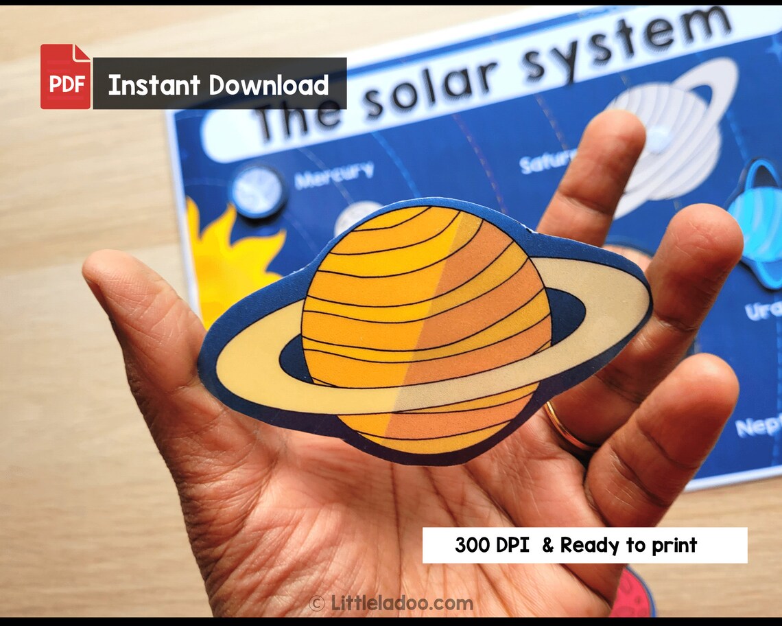 Solar System Printable, Planets Printable, Match the Planets ...