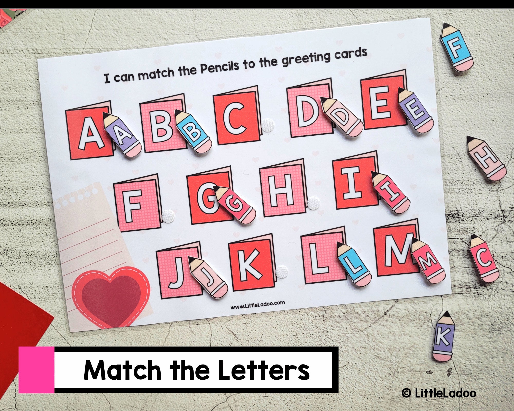 Valentine Busy Book Printable, Toddler Learning Binder, Preschool Busy ...