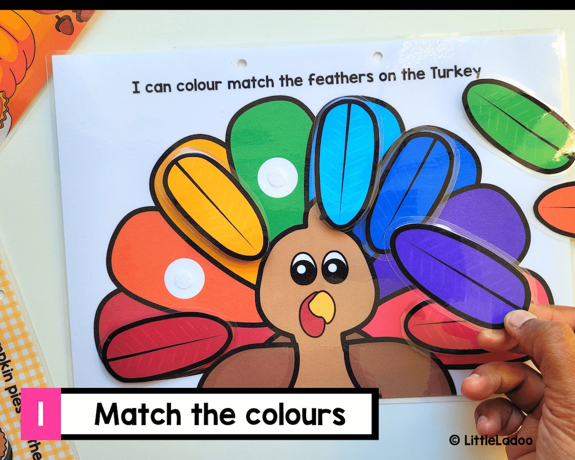 Thanksgiving Busy Book Printable Learning Binder - Etsy