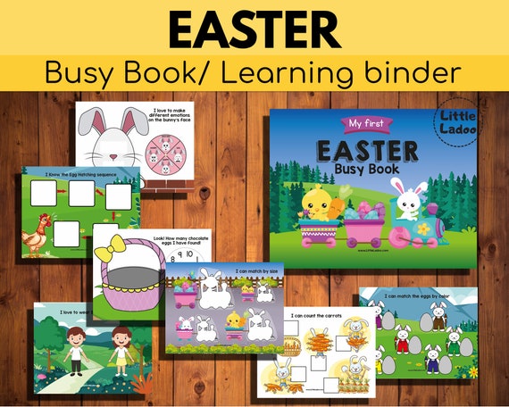 Easter Busy Book Printable Toddler Learning Binder | Etsy