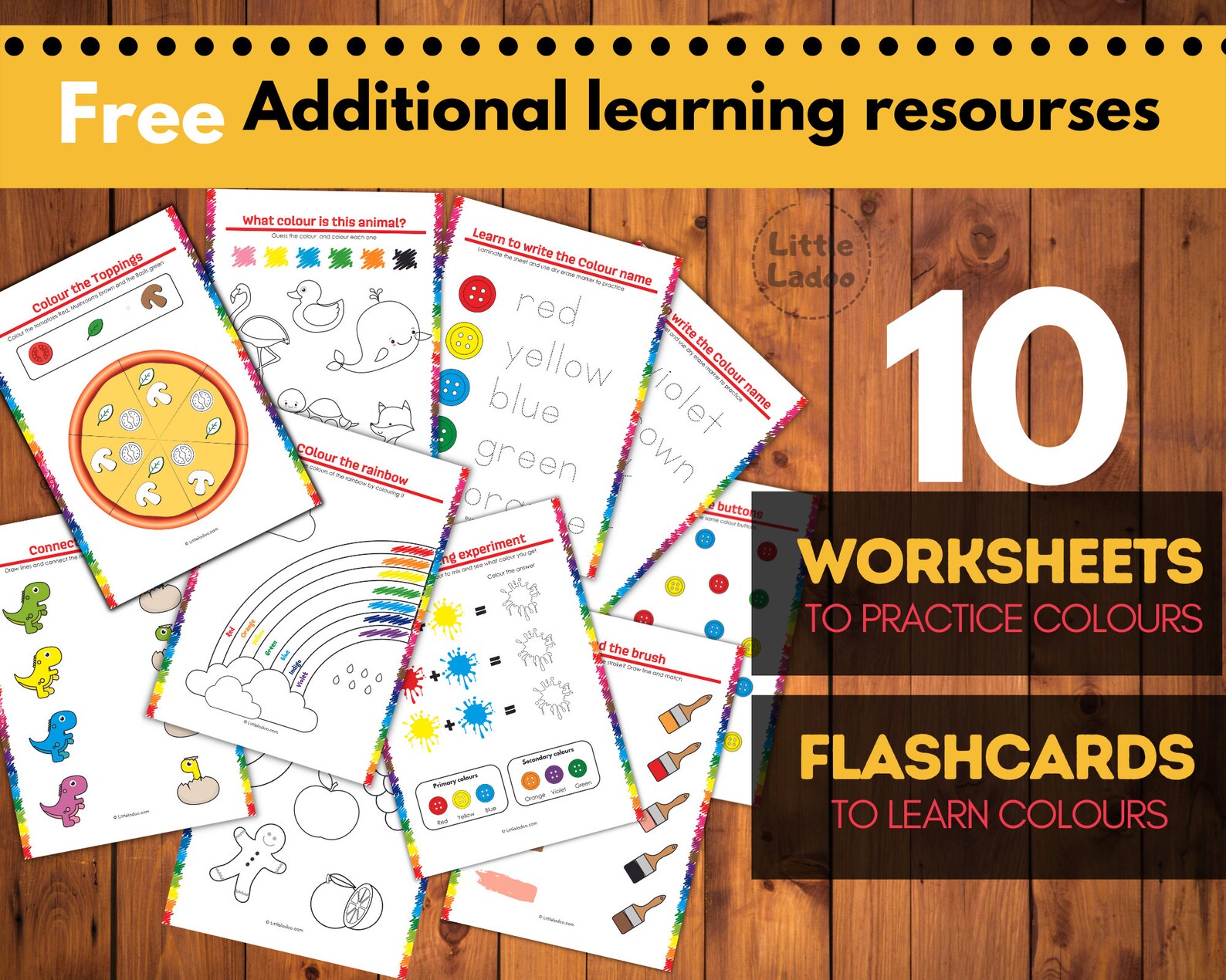 Colours Busy Book Printable Toddler Learning Binder Colour - Etsy