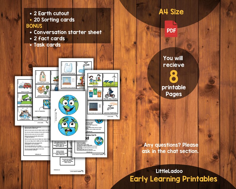 Happy Earth Vs Sad Earth Sorting Cards, Earth Day Printable, Earth Day ...