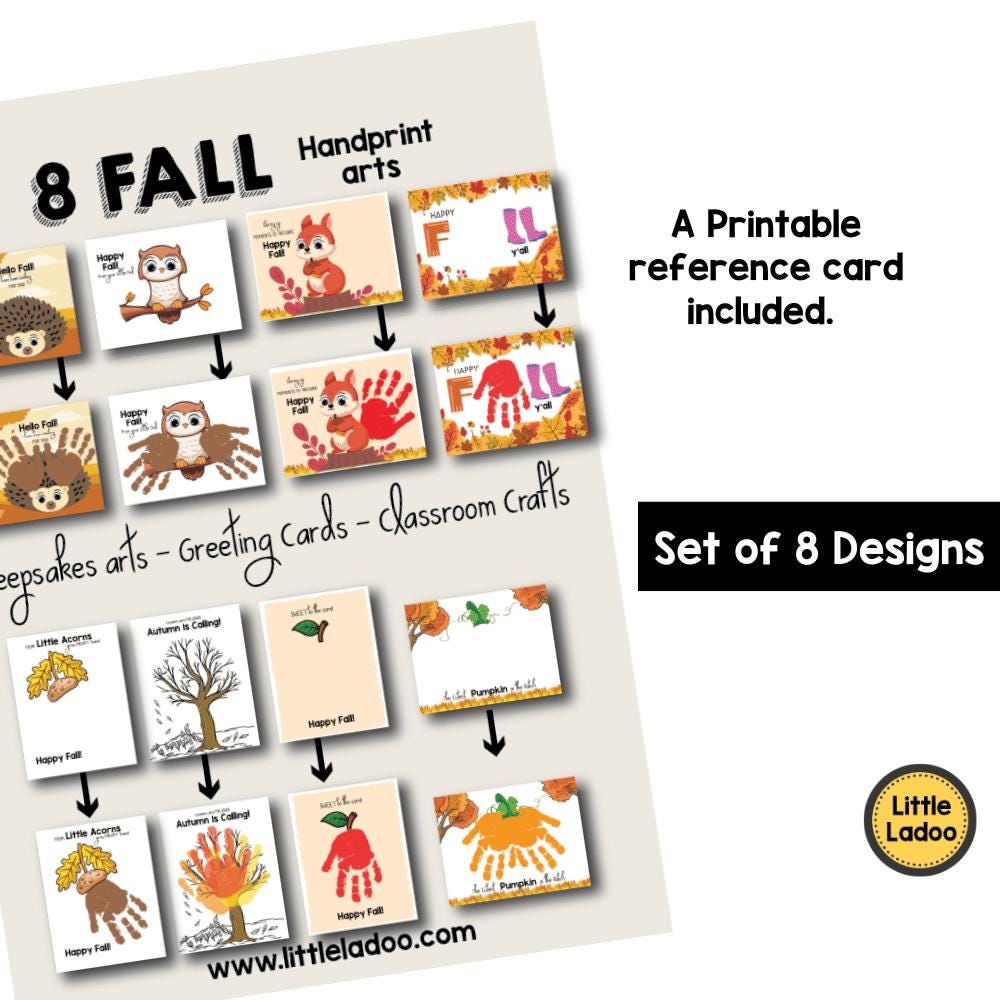 Fall Handprint Art Template Printable, Autumn Handprint Craft - Etsy