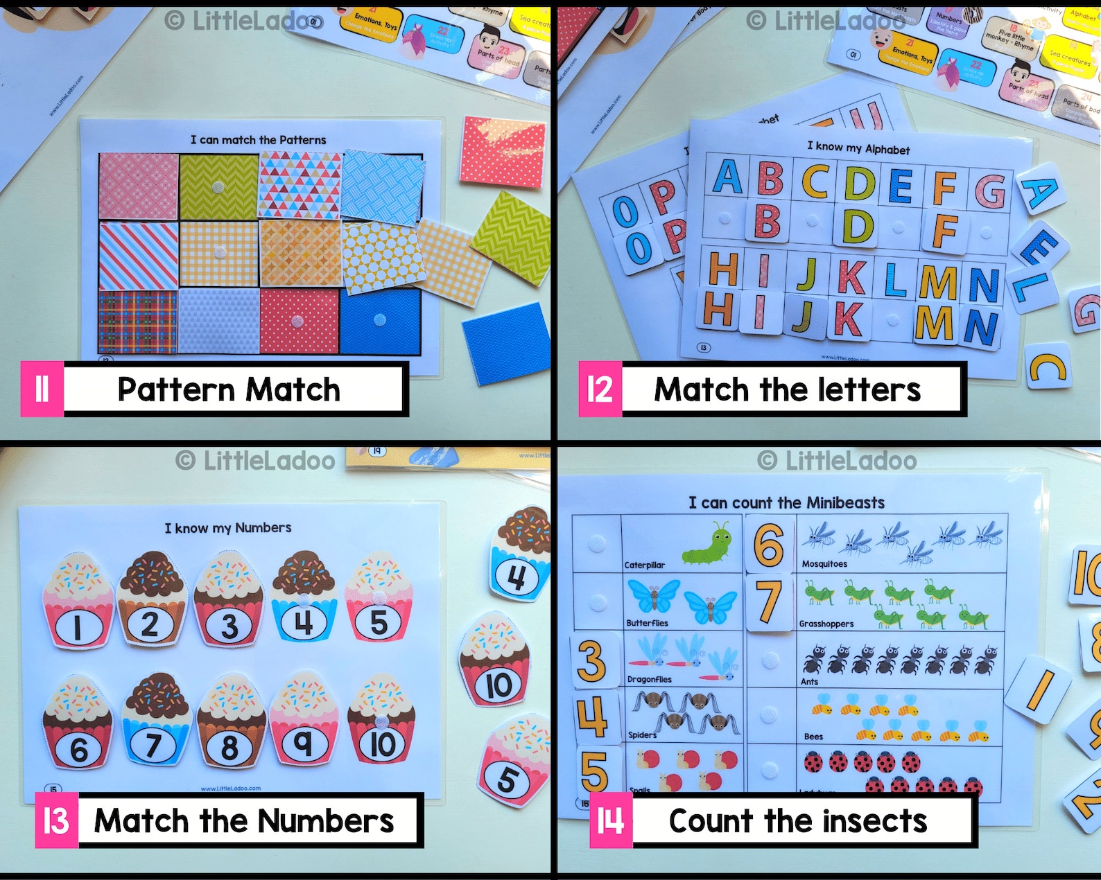 Toddler Busy Book, Toddler Learning Binder, Learning Folder, Preschool ...