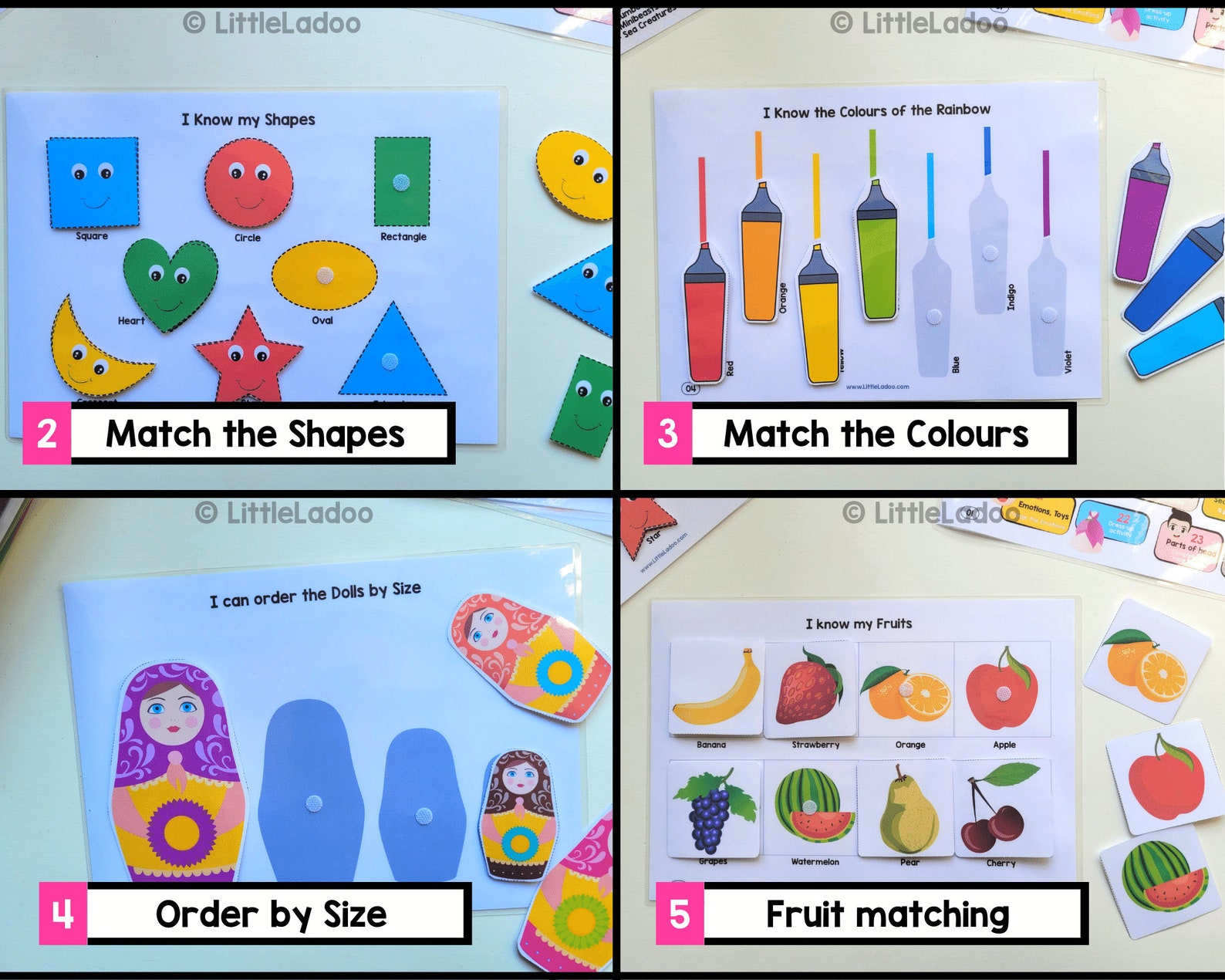 Toddler Busy Book, Toddler Learning Binder, Learning Folder, Preschool ...