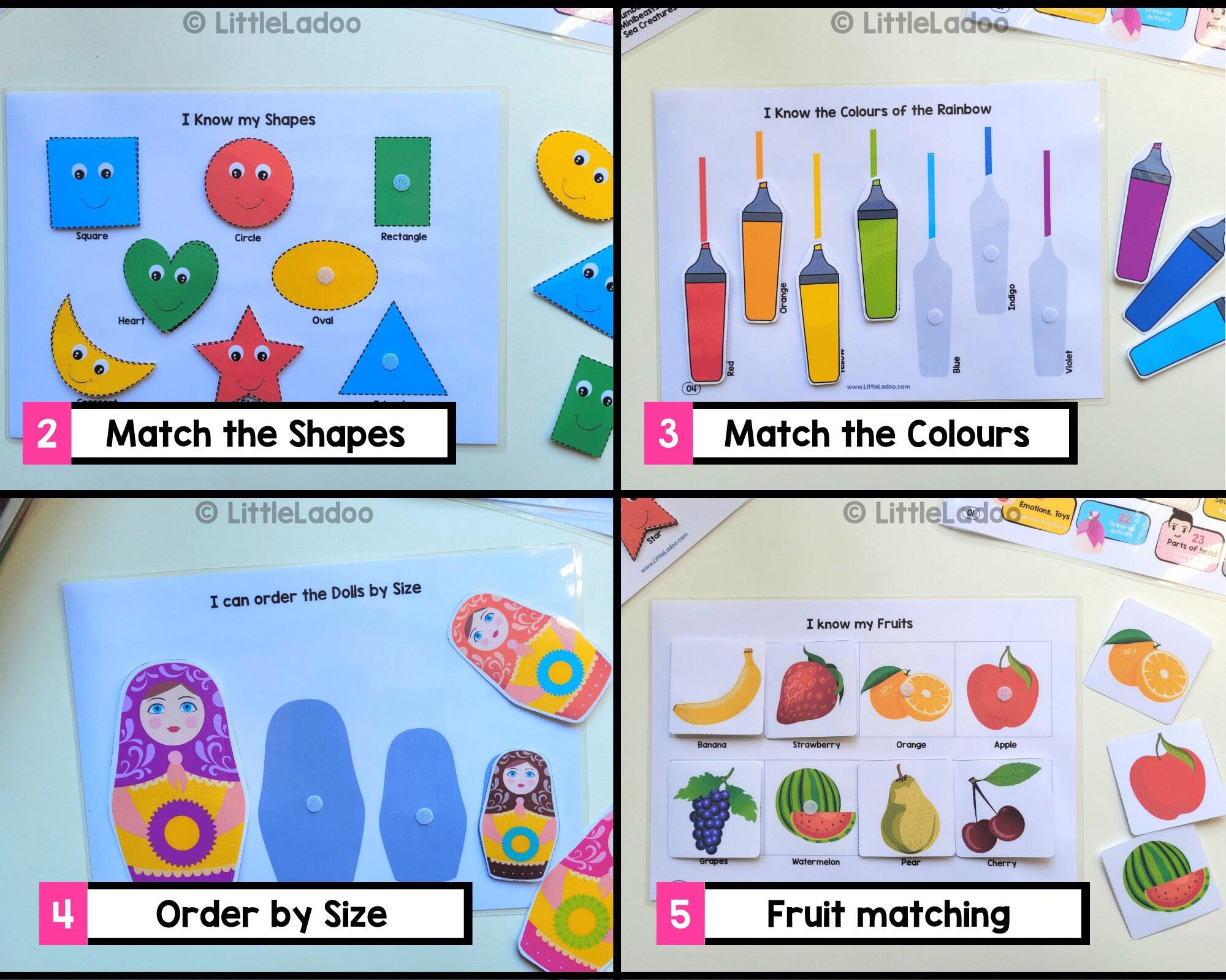 Toddler Busy Book, Toddler Learning Binder, Learning Folder, Preschool ...