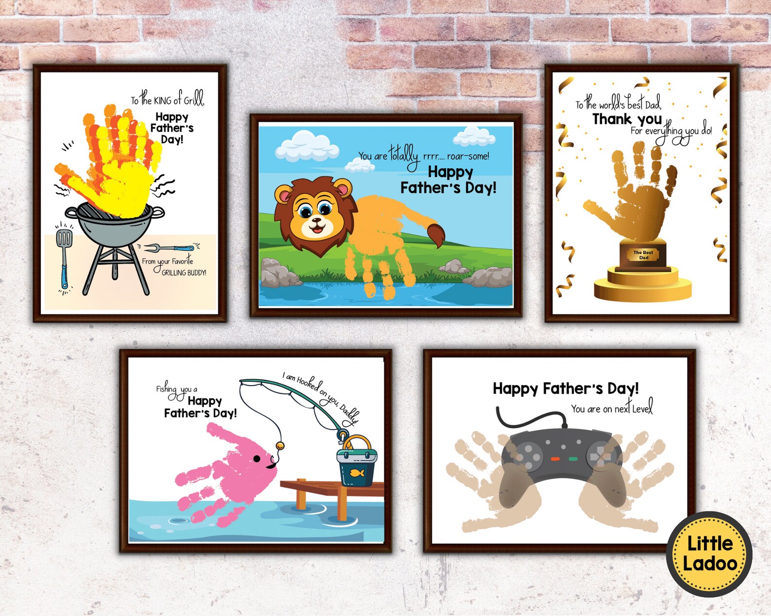 Father's Day Handprint Art, Father's Day Card Printable, DIY Fathers ...