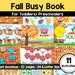 Fall Busy Book Printable, Learning Binder, Fall Activities Learning ...