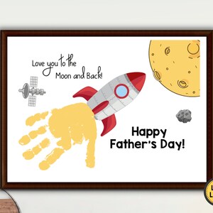Father's Day Handprint Art, Father's Day Card Printable, DIY Fathers ...