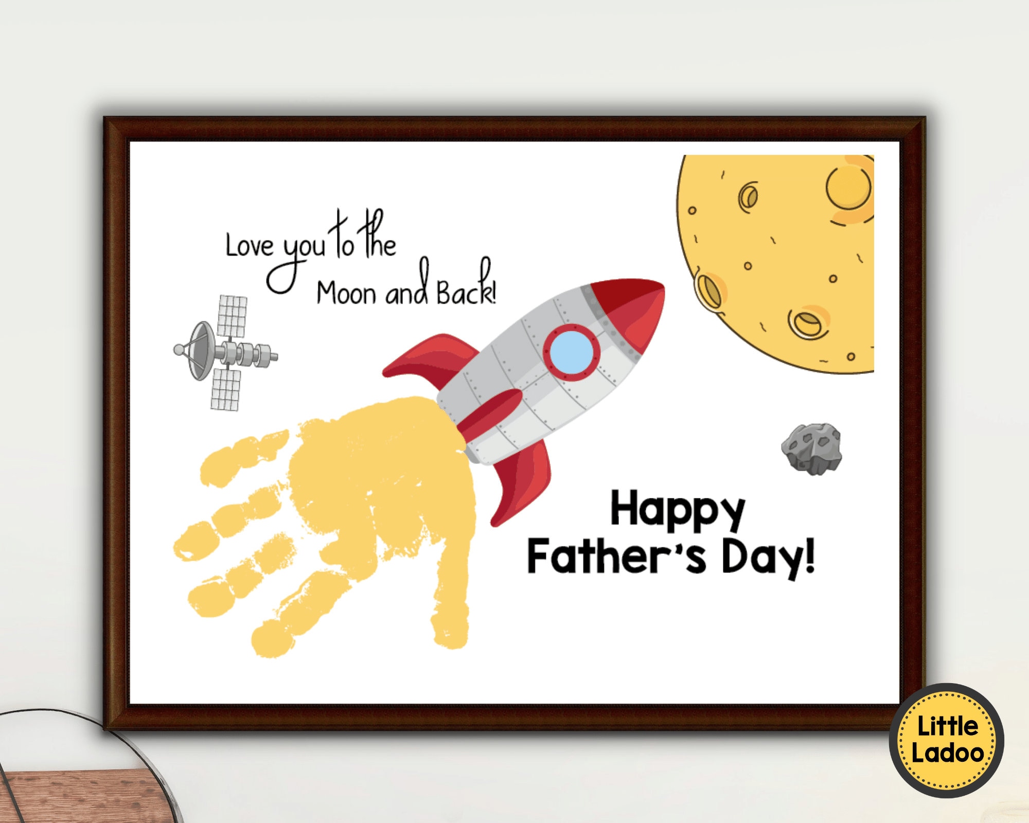 Father's Day Handprint Art, Father's Day Card Printable, DIY Fathers ...